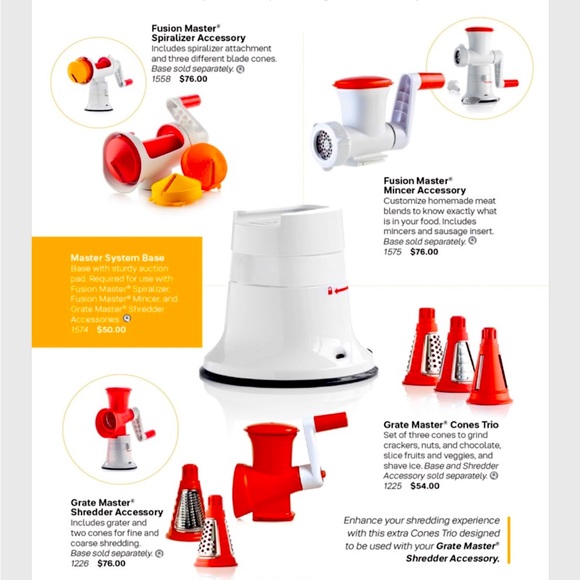 Tupperware | Kitchen | Tupperware Grate Master Shred Mince Spiralizer ...